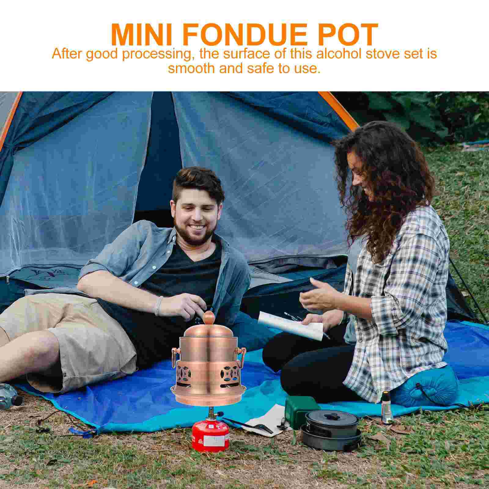 1 Set Camping Fondue Pot Portable Chafing Dish Buf... – Grandado