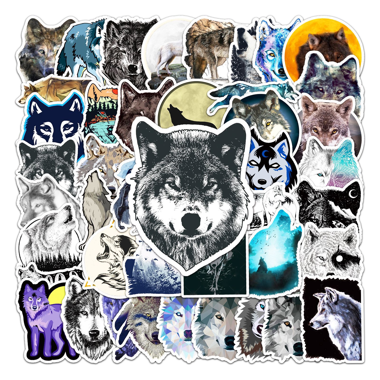 10 / 30 / 50pcs Fierce Wolf Graffiti Sticker DIY L... – Vicedeal