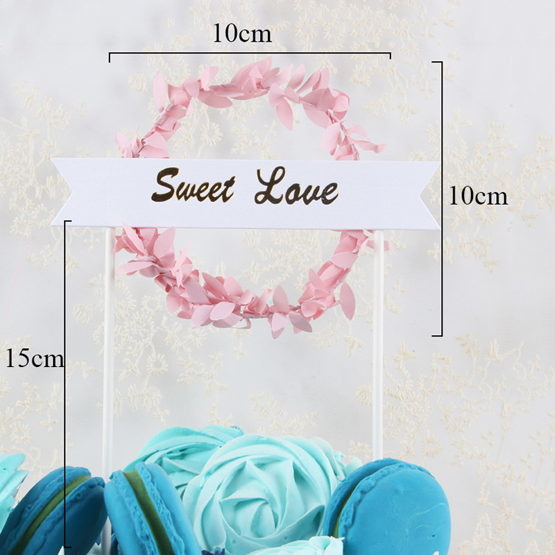 Mini Wreath Birthday Cake Topper Green Leaf Cupcak... – Grandado