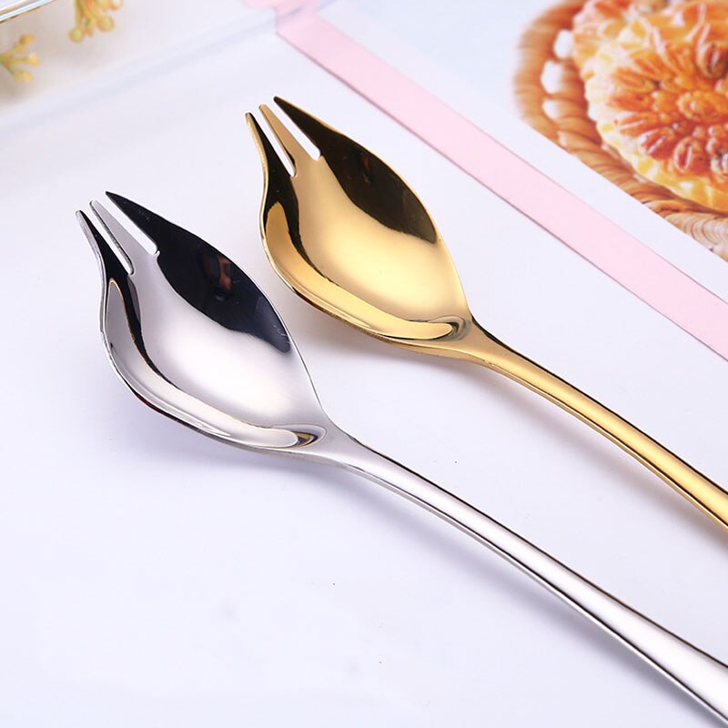 Stainless Steel Salad Fork Multicolor Bread Fork L... – Grandado