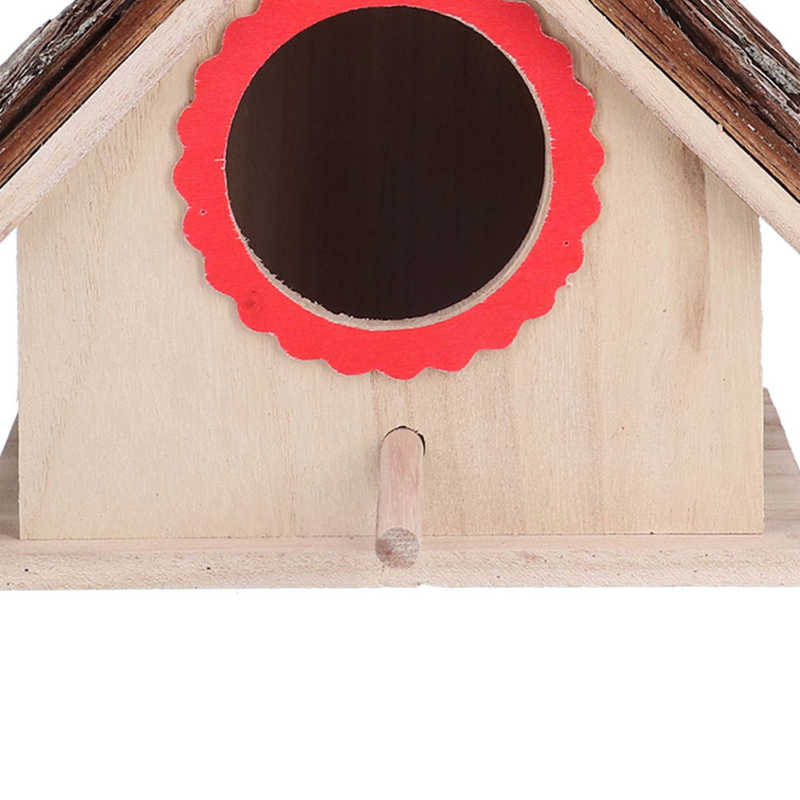 Wooden Birdhouse Outdoor Hanging Birds Nest Box No... – Vicedeal