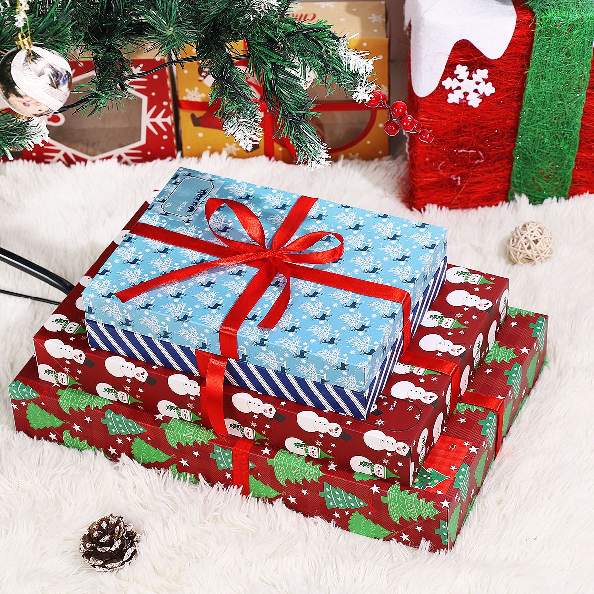 Cabilock 12pcs Christmas Shirt Boxes Rectangle Clo... – Grandado