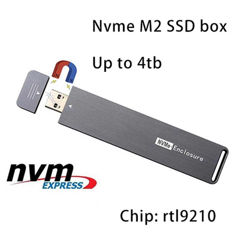 USB 3.0 M.2 NVME External Hard Enclosure PCI-E X4 ... – Vicedeal