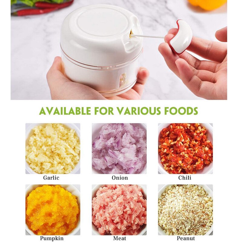 Matknuser roterende grønnsakshopper manuell kjøttd... – Grandado