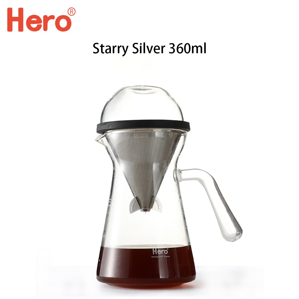 Hero 360ML Percolator Coffee Pot Glass Coffee Pot ... – Vicedeal