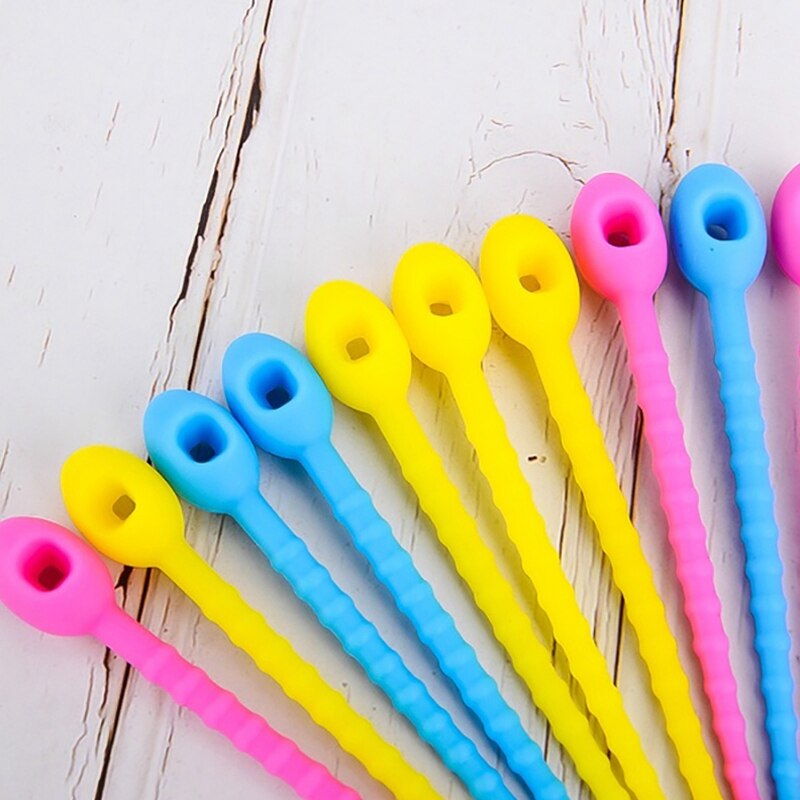 ! 10PCS Food Grade Silicone Bag Ties Cable Managem... – Grandado