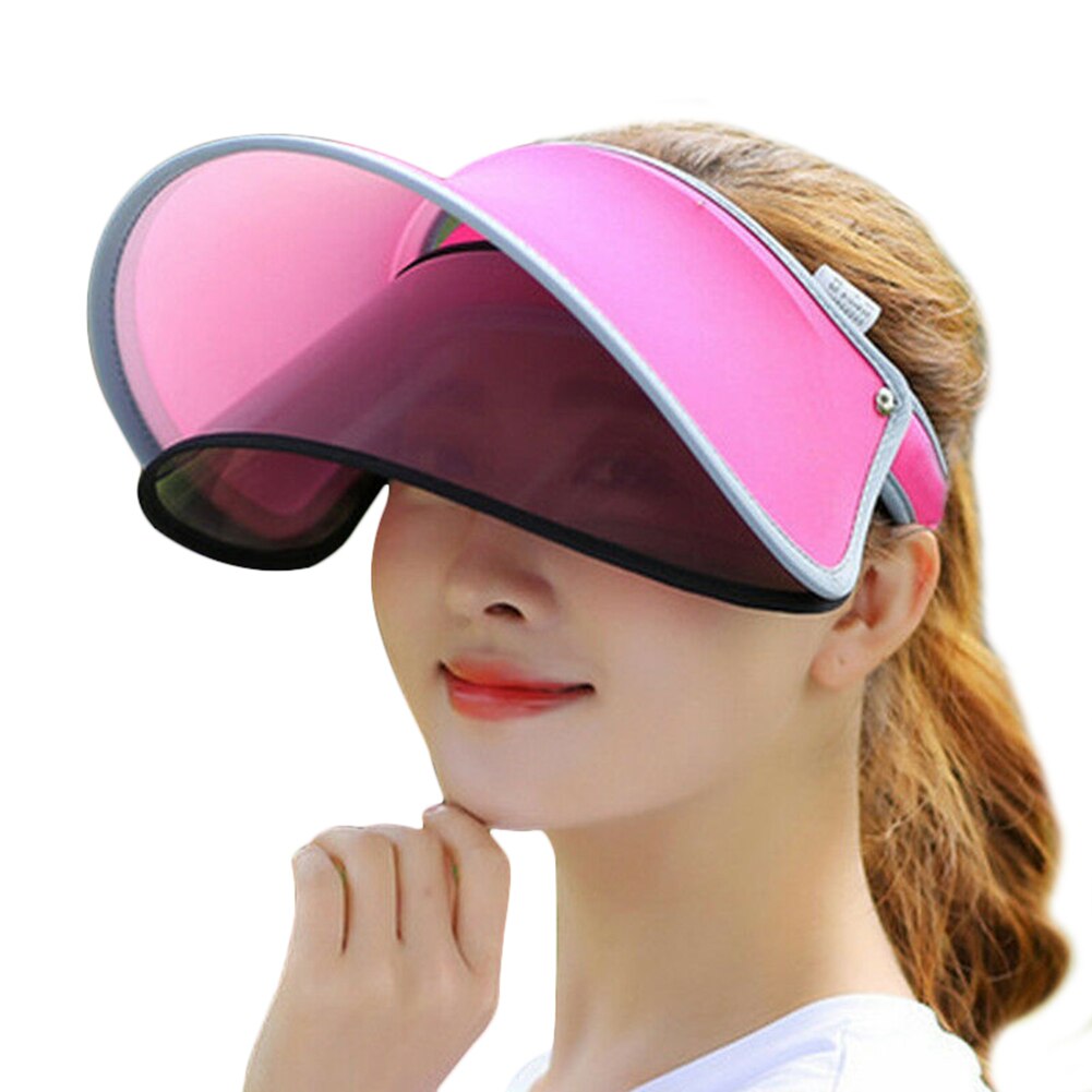 Sombrero de sol doble retráctil para mujer, protec... – Grandado