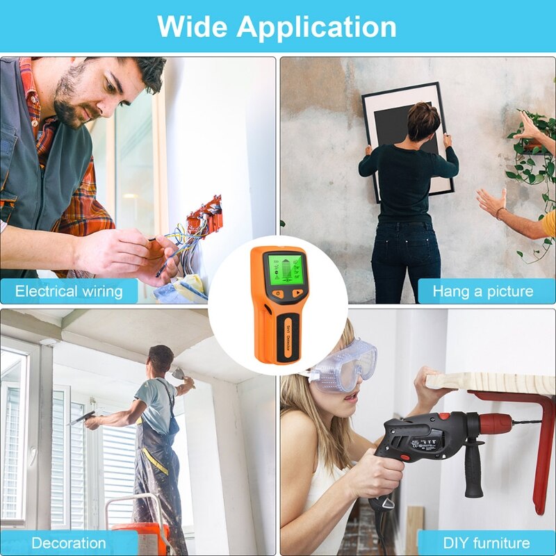Stud Finder Wall Scanner 5 in 1 Stud Detector with... – Vicedeal