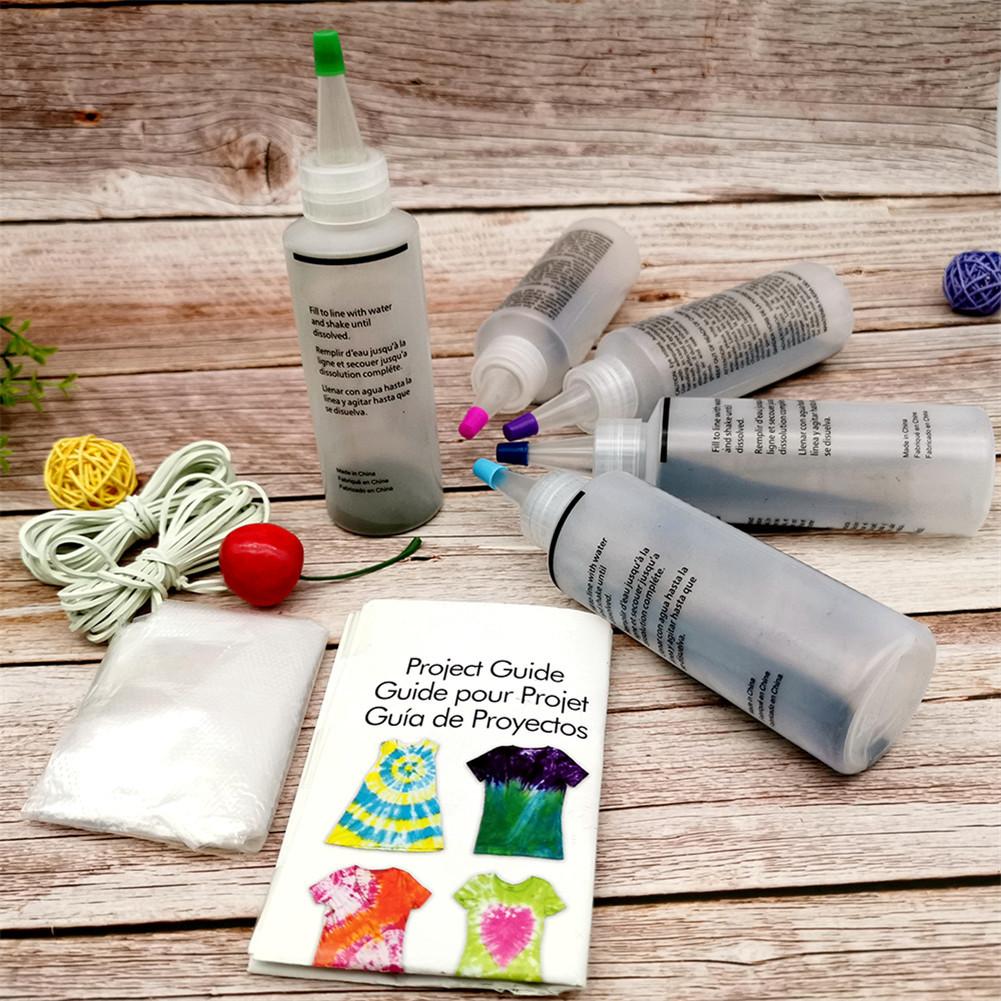 5 Colors Tie-Dye Kit Cotton Linen Clothing Dyes No... – Grandado