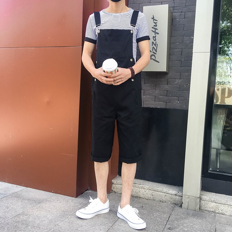 men's clothing Hair Stylist Siamese pants seven pa... – Vicedeal