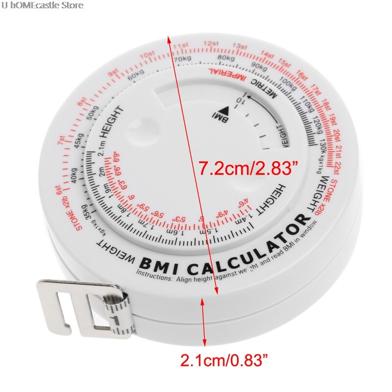 BMI Body Mass Index Retractable Tape Measure & Cal... – Grandado