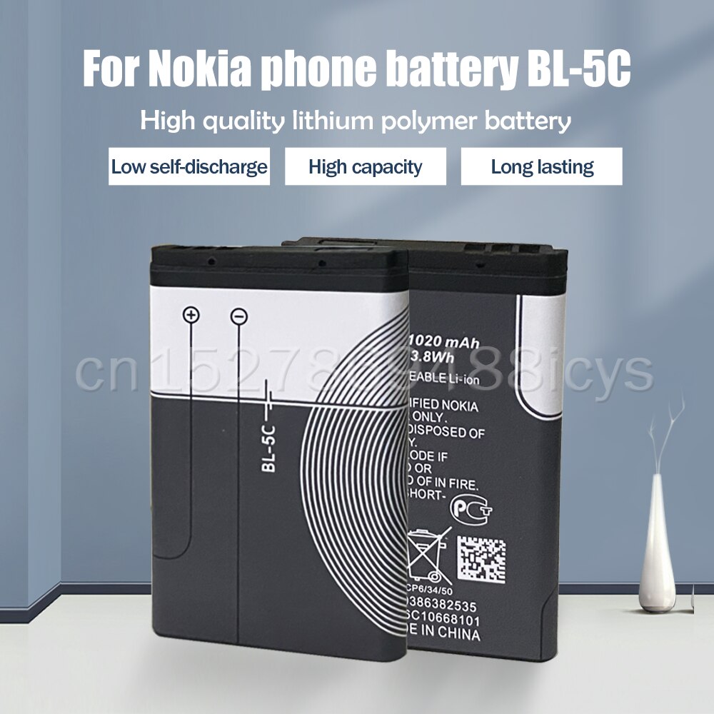 BL5C BL-5C Bl 5C 3.7V Lithium-polymeer Telefoon Ba... – Vicedeal