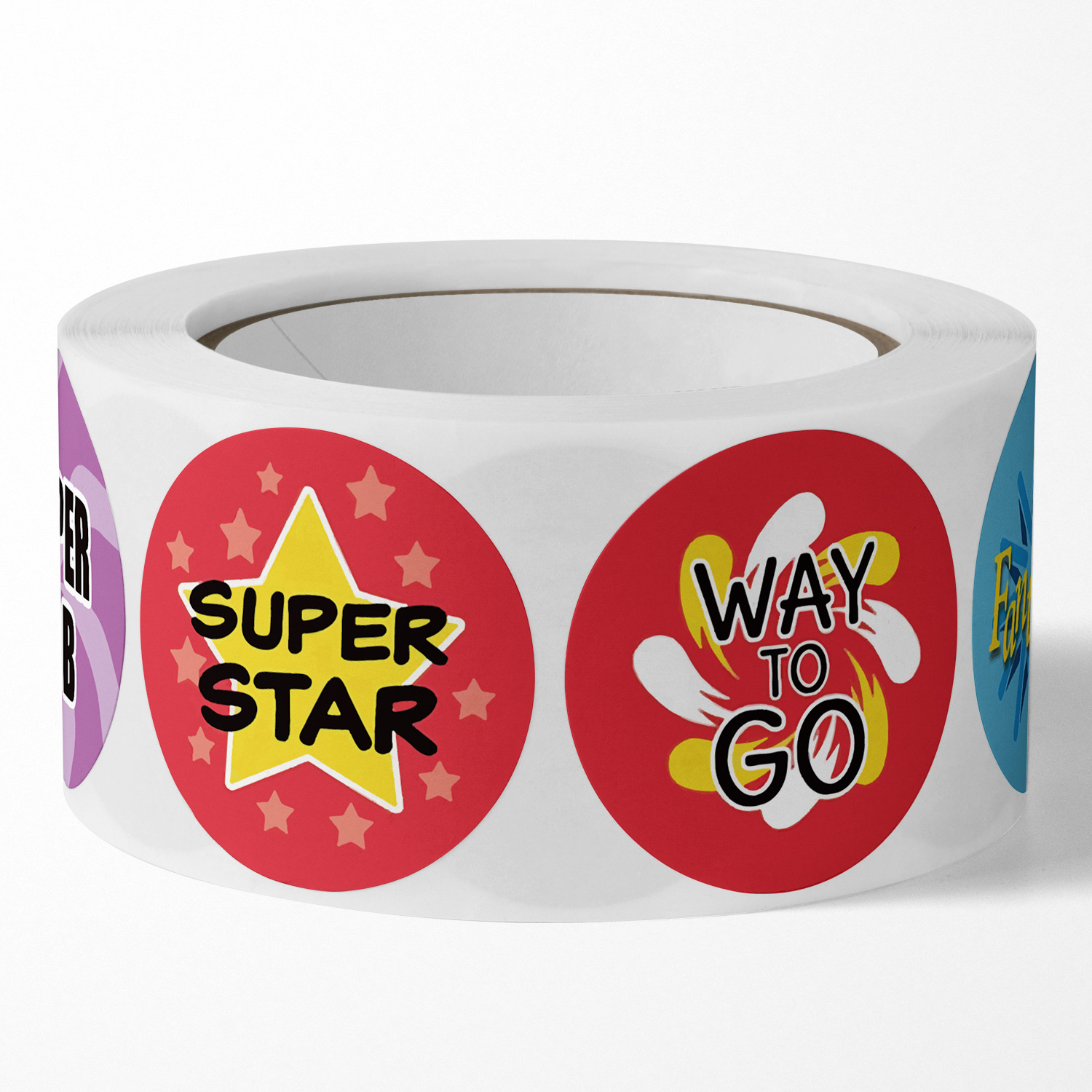 500pcs/roll 25mm Round Children Reward Stickers Sc... – Grandado