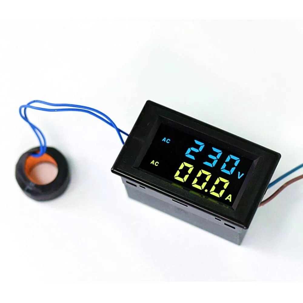 D85-2042A Double Digital Display LCD Voltmeter Amm... – Grandado