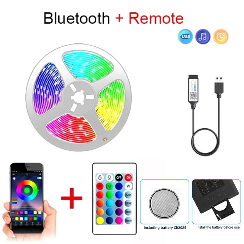 LED Strip RGB 5050 Afstandsbediening TV LED Backli... – Vicedeal