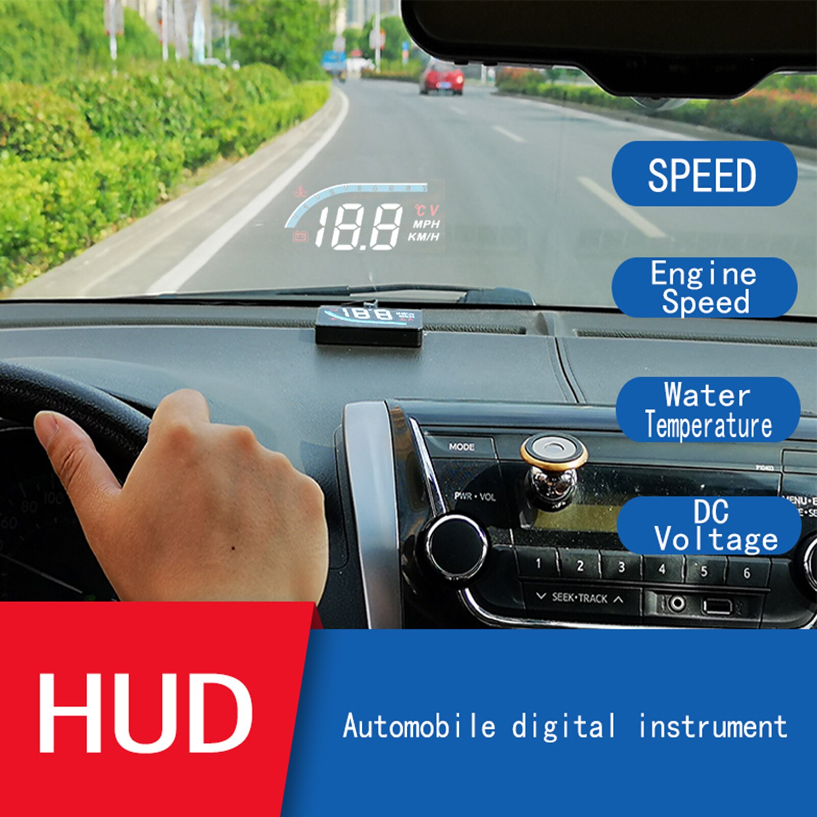 Car HUD Display Head Up Display High Definition Sp... – Vicedeal