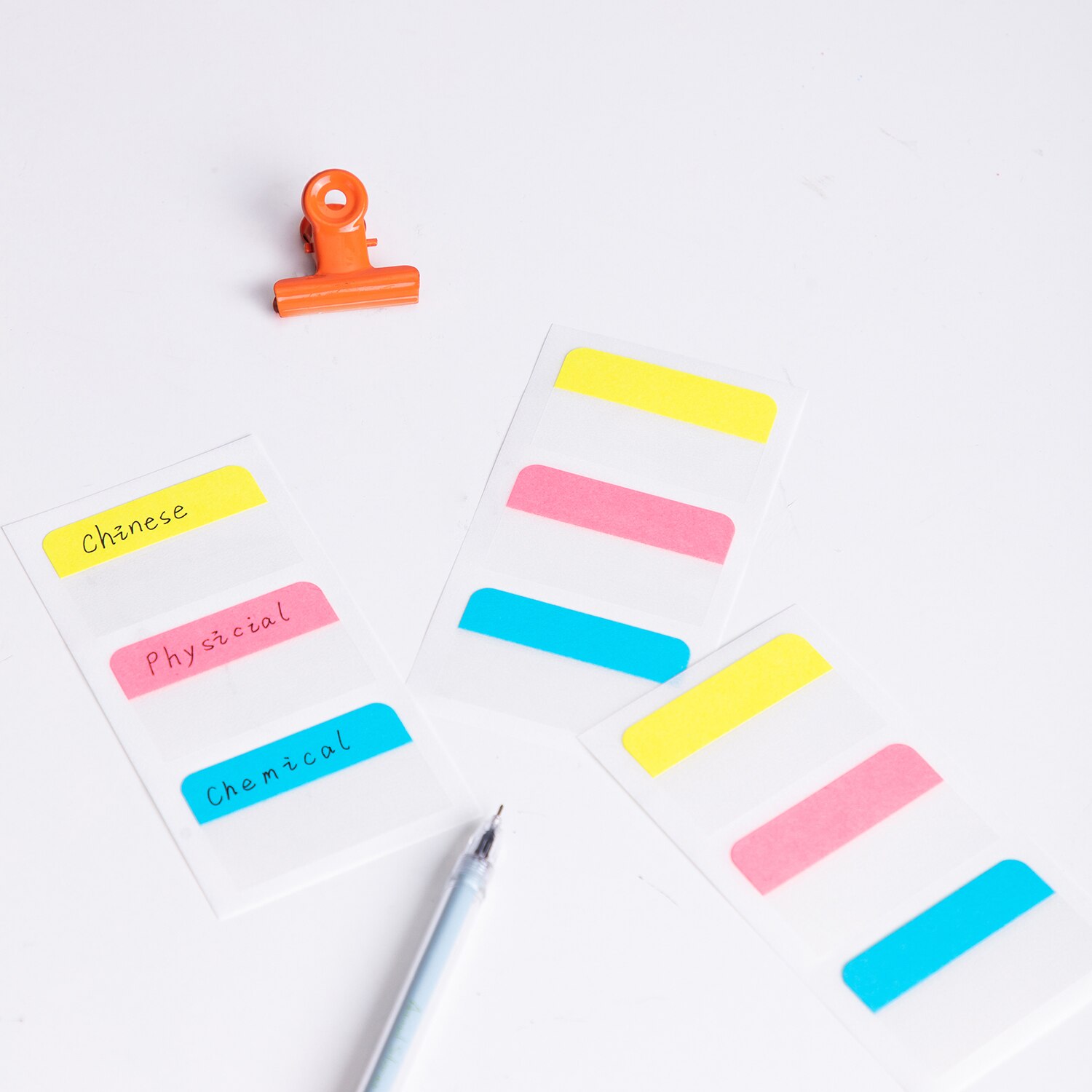 Deli PET Index Tabs Planner Stickers 3 colors 30 s... – Vicedeal