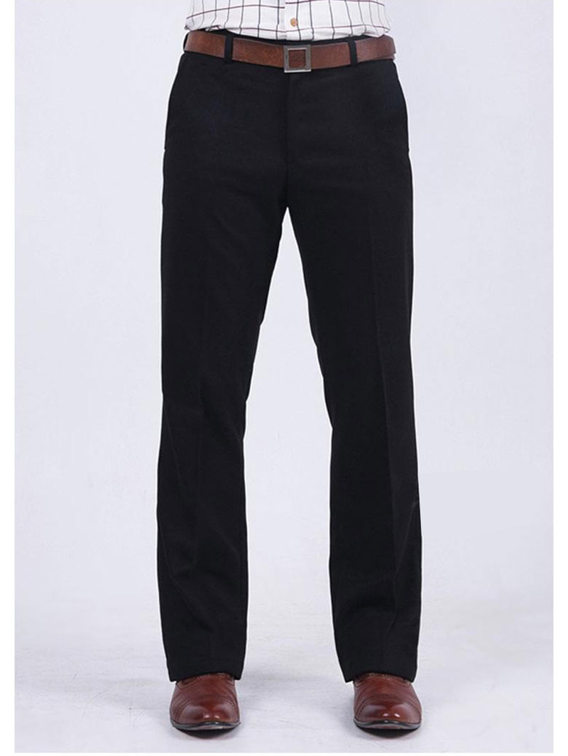 Winter Men's Flared Boot Cut Trousers Woolen F... – Grandado