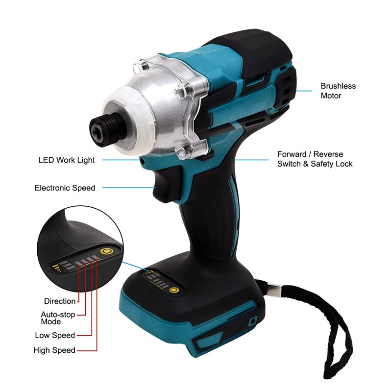 18V Cordless Electric Screwdriver Brushless Impact... – Vicedeal