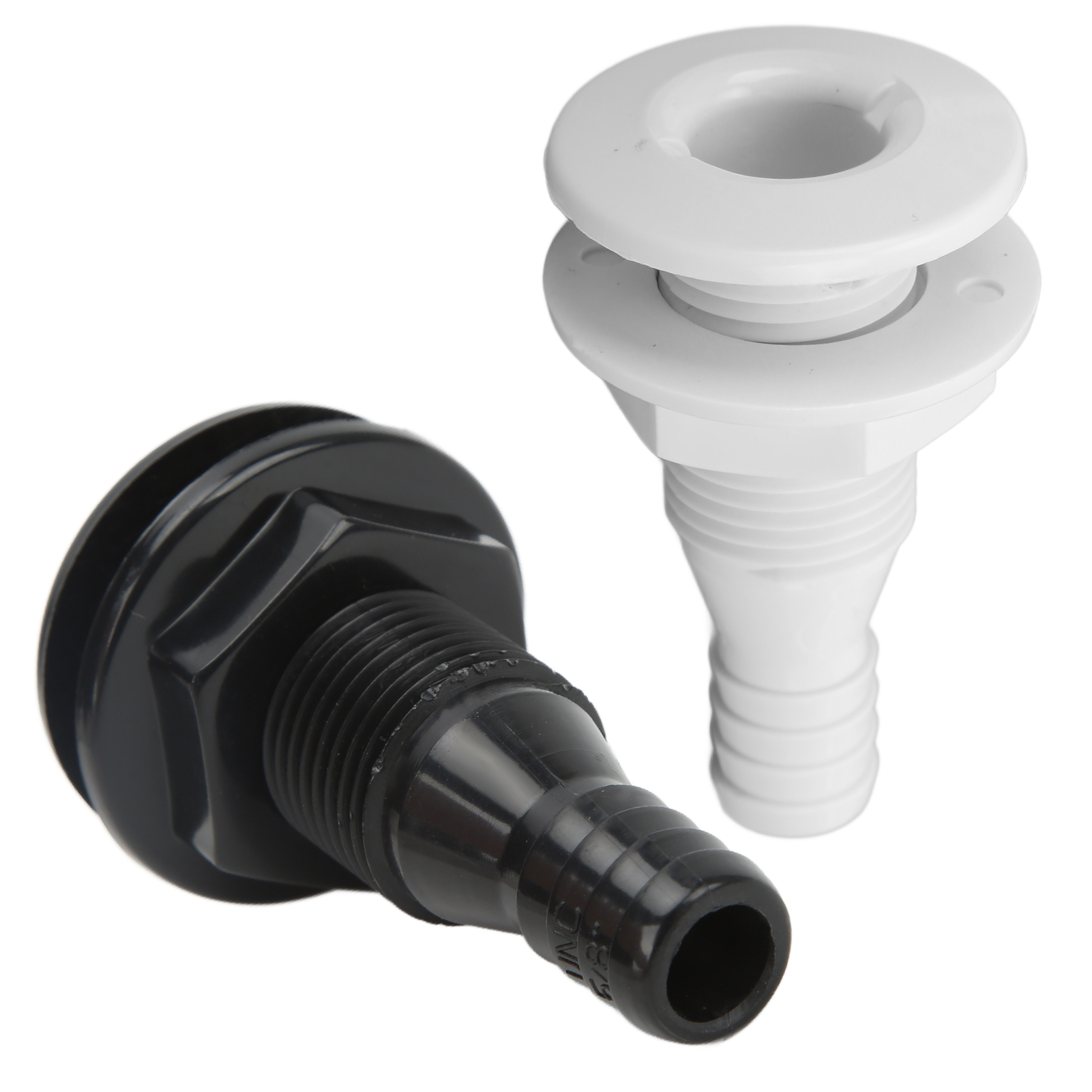 5/8in Thru Hull Fitting Straight ABS Impact Resist... – Grandado