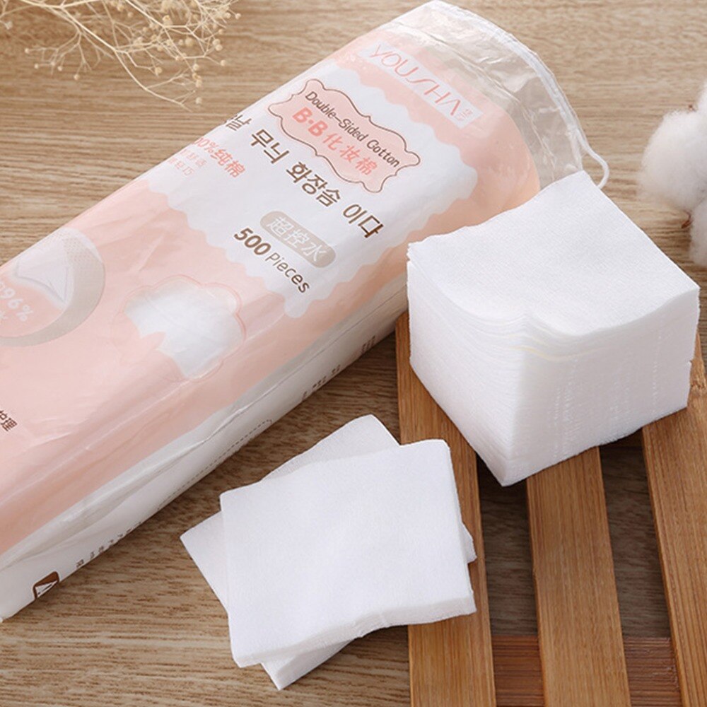 500Pcs/Bag Facial Thin Non-Woven Makeup Cotton Pad... – Grandado