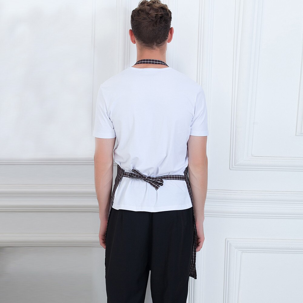 Unisex Plaid Adjustable Halter Neck Catering Resta... – Vicedeal