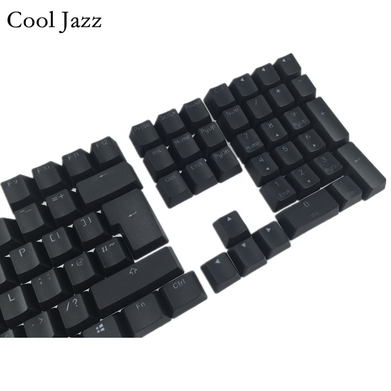 Cool Jazz Double-shot Black Thick PBT UK ISO layou... – Grandado
