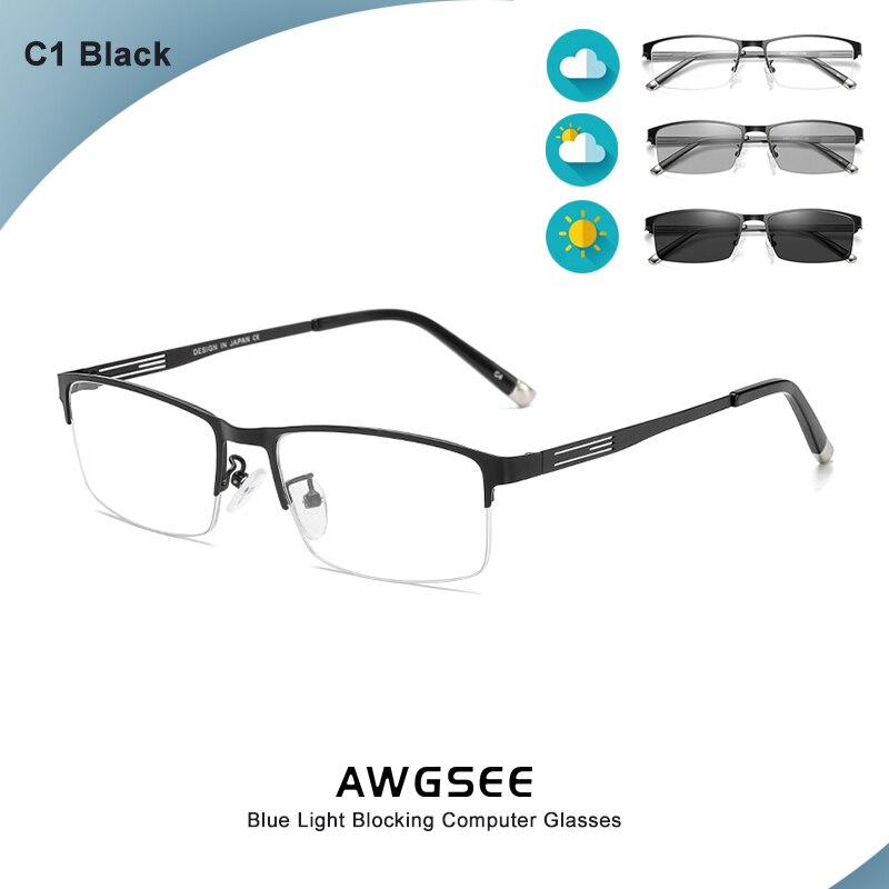 AWGSEE Men Anti Blue Light Blocking Glasses Photoc... – Grandado