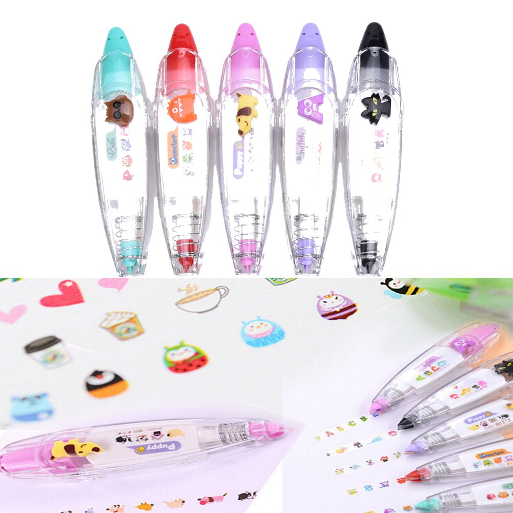 Kind Creatieve Correctie Tape Sticker Pen Leuke Ca... – Grandado