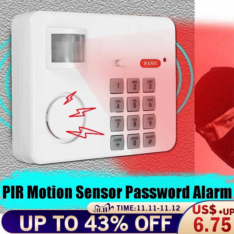 2 Stuks Wireless Motion Sensor Alarm Met Beveiligi... – Grandado 2 Stuks Wireless Motion Sensor Alarm Met Beveiligi... – Grandado