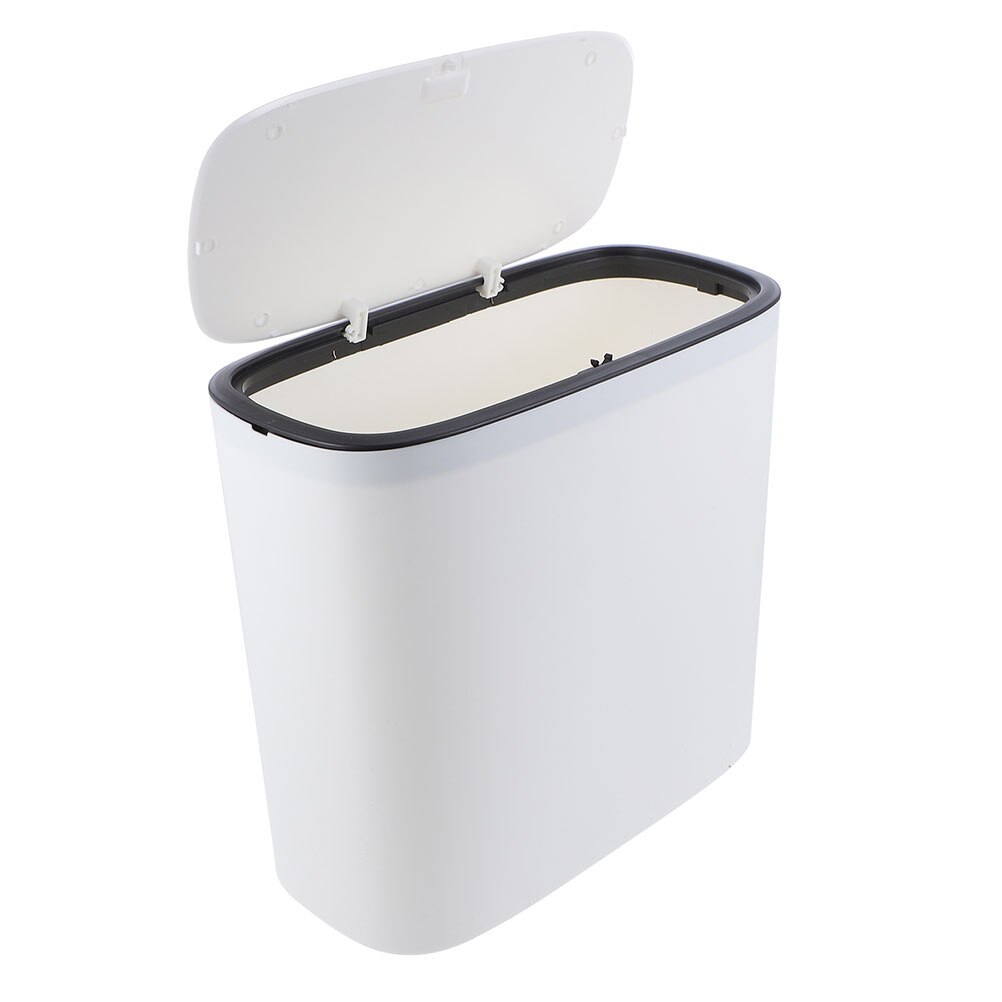 Office Plastic Trash Can Bedroom Lidded Ash-bin Pr... – Vicedeal
