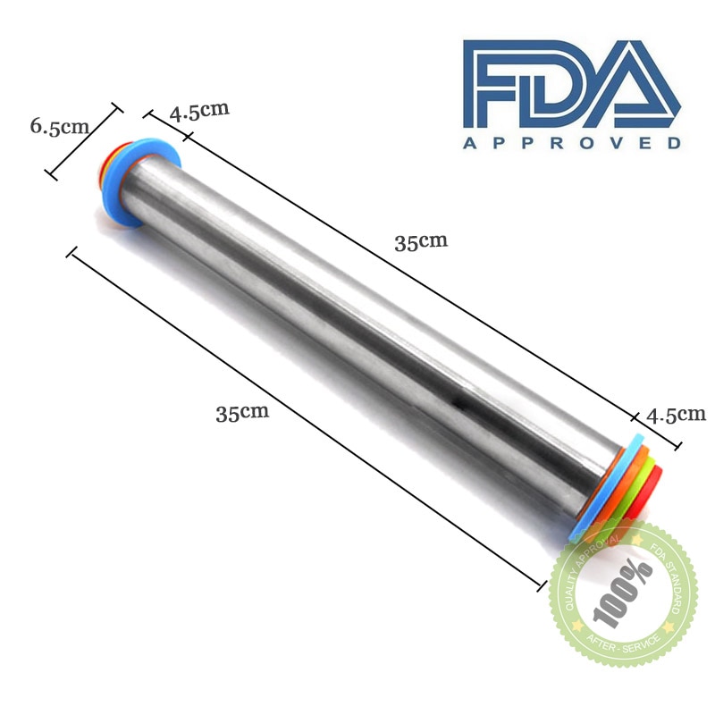 TEENRA 1Pcs 44cm Length Adjustable Rolling Pin Sta... – Grandado