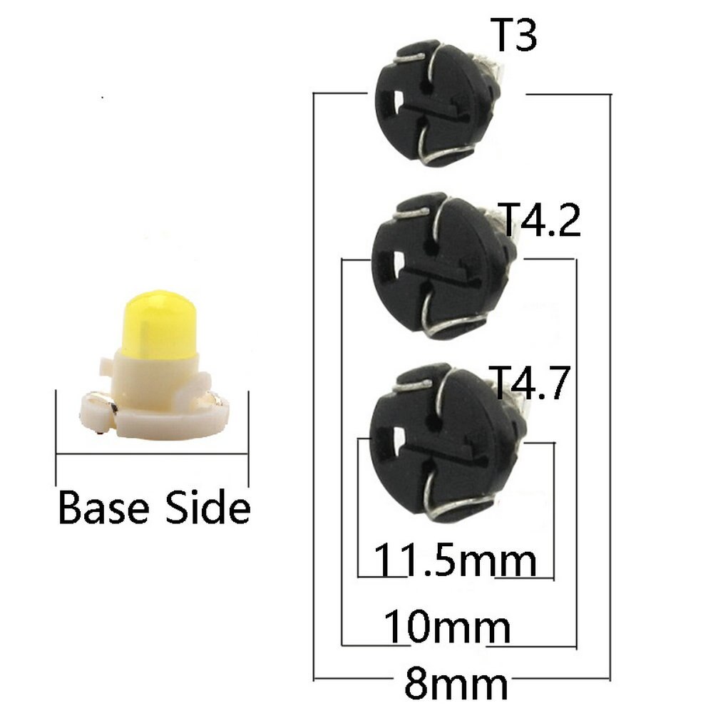 10PCS T4.2 COB LED Dashboard Warning Indicator Lig... – Grandado