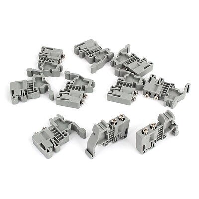 10 Pcs 35mm Din Rail Screw Fixed Terminal Block En... – Grandado