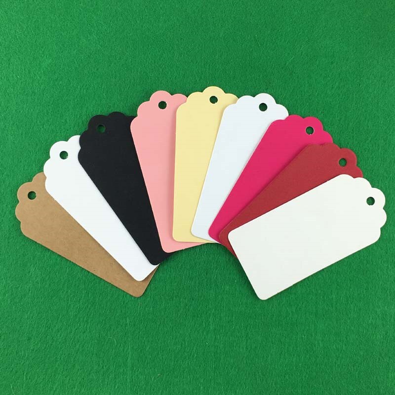 9.5x4.5cm Series Paper Tags Printed Multiple Color... – Grandado