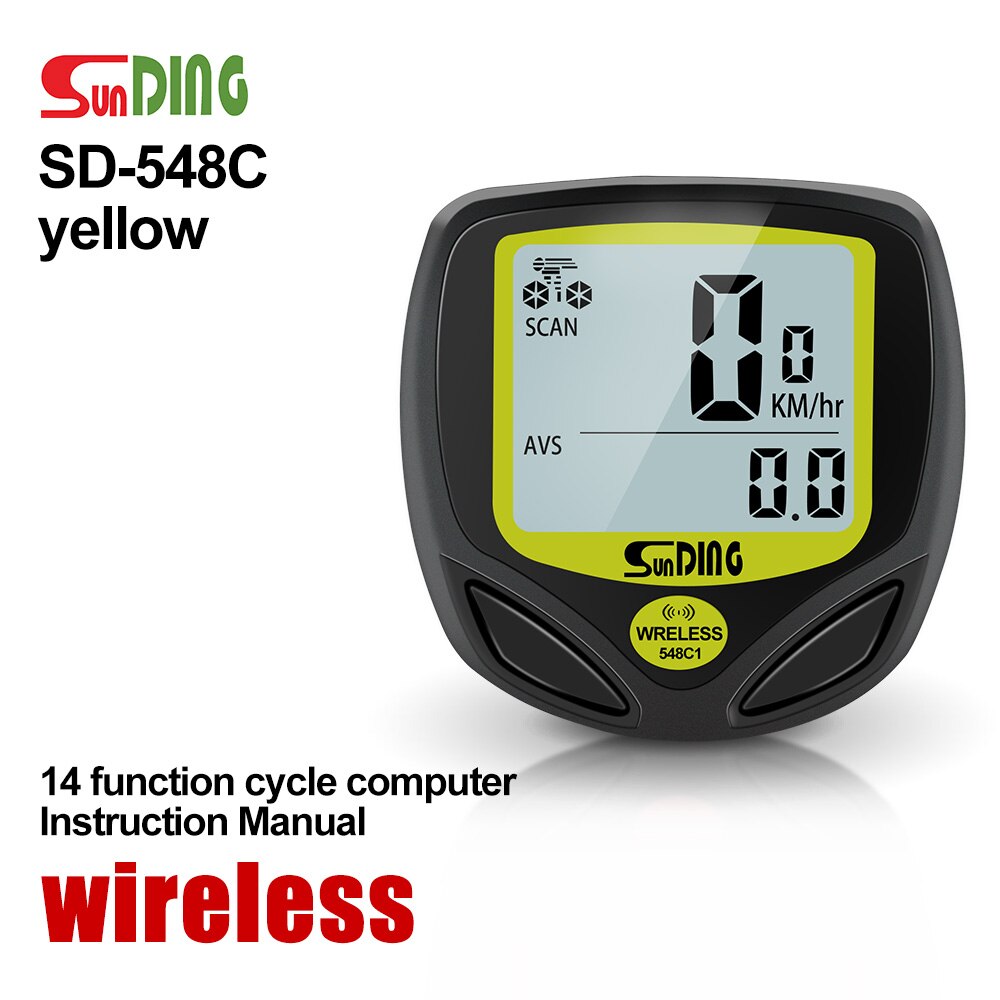 Sunding SD-548B Wired Bike Speed Meter SD-548C Dra... – Vicedeal