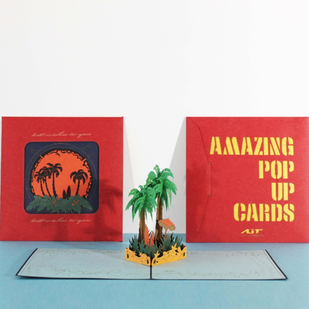 AIT Card Palm Beach of Sunshine State 3D Foldable ... – Grandado