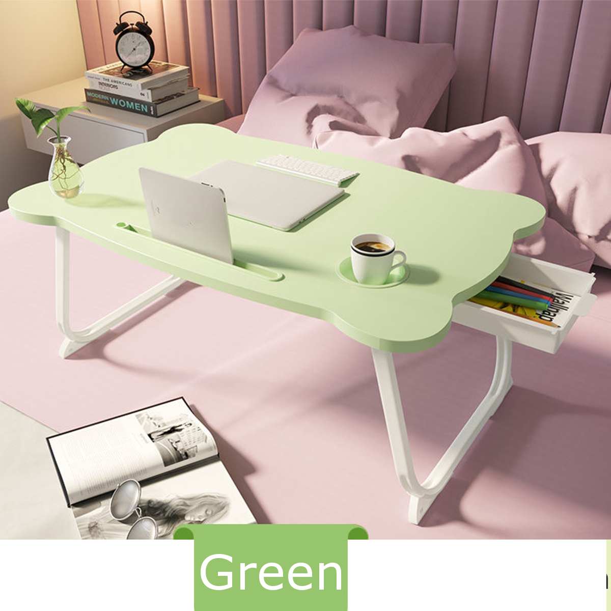 Folding Laptop Table Desk Bed Table Sofa Small Des... – Grandado