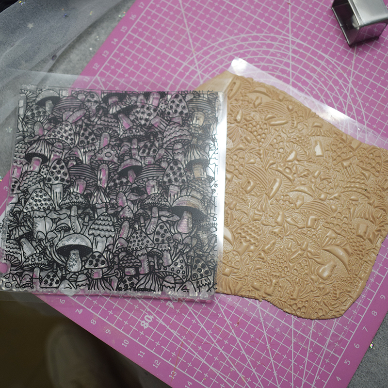 Polymer Clay Texture Stamp Sheets Template Cute Ma... – Grandado