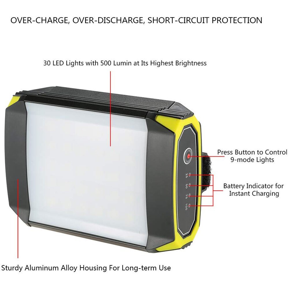 30 LED Flasher Mobile Power Bank Flashlight USB Po... – Vicedeal