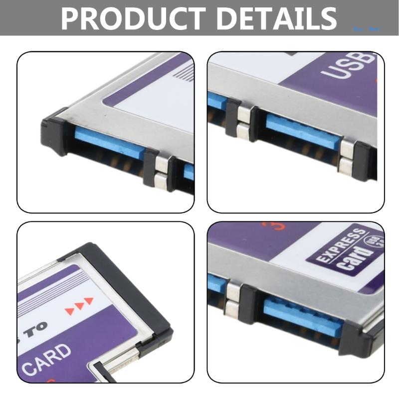 54 mm voor Card 3-poorts USB 3.0-adapter Expressca... – Vicedeal