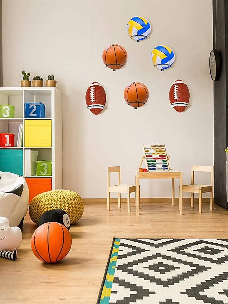 Wall Mounted Ball Display Rack Basketball Storage ... – Vicedeal