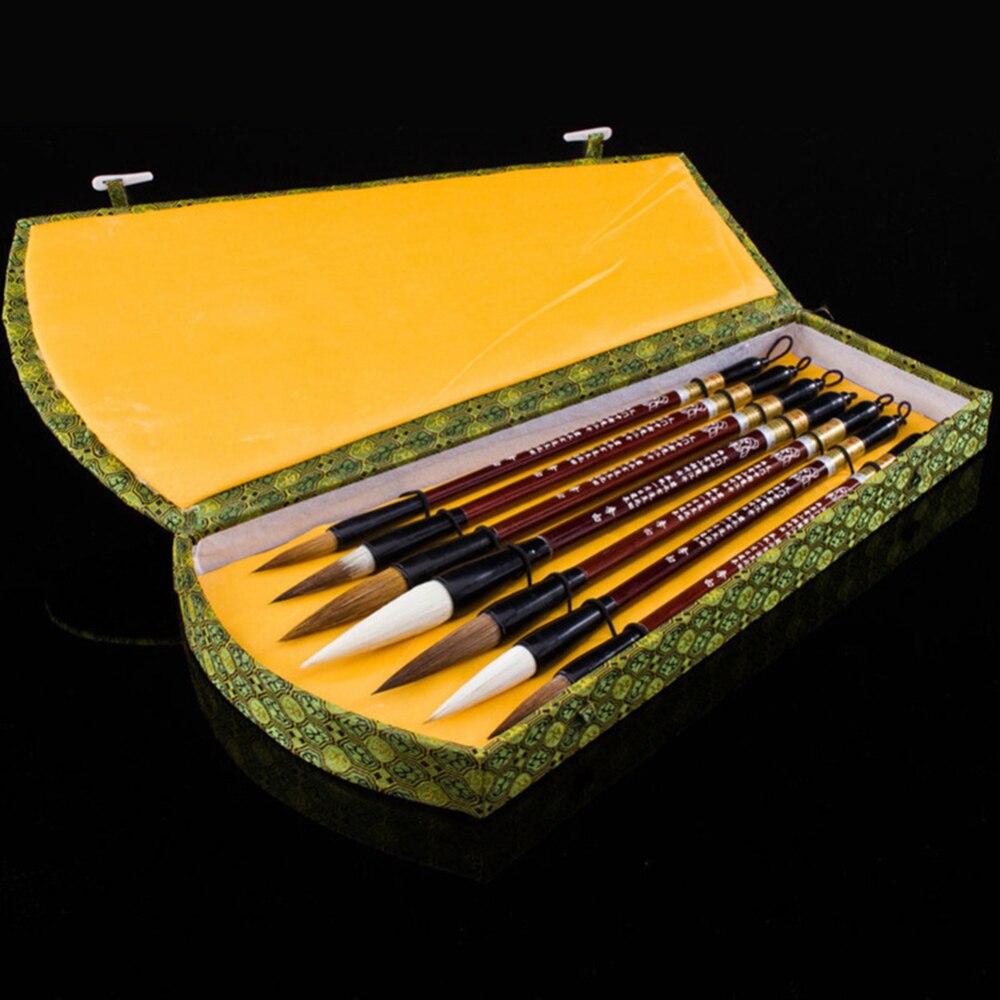 7 Pcs Chinese Calligraphy Brush Pen Set Writing Br... – Grandado