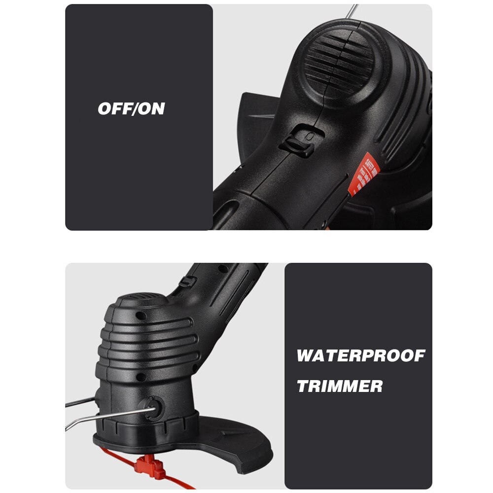 Electric Grass Trimmer Cordless Garden String Cutt... – Grandado