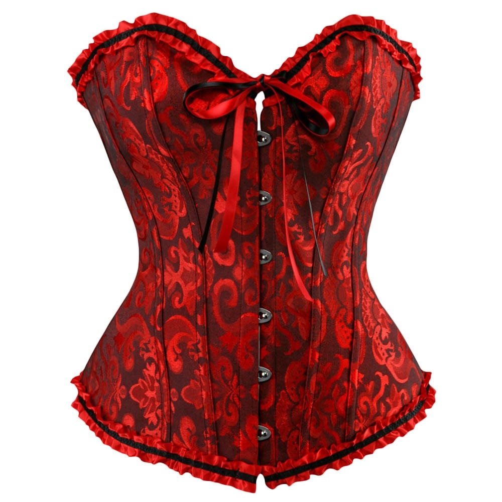 6XL Plus Size Print Bowknot Embellished Ruffle Tri... – Grandado