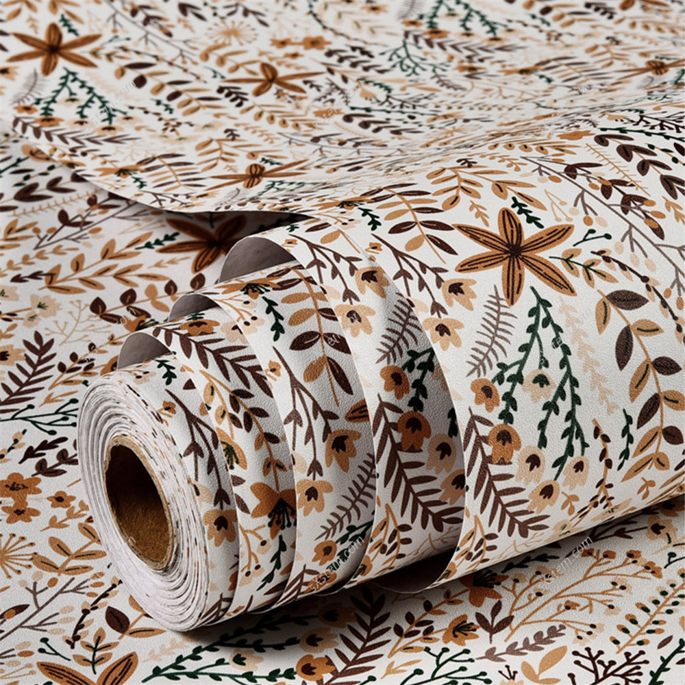 Flower Pattern Self-Adhesive Wallpaper Peel And St... – Grandado