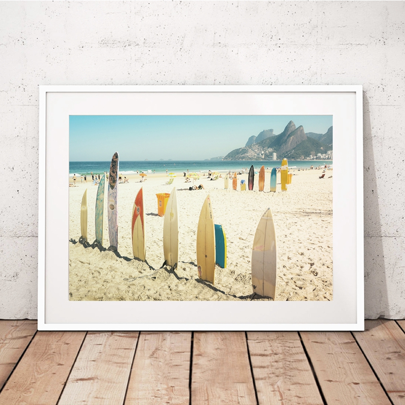 Tropical Brazil Rio De Janeiro City Map Art Print ... – Vicedeal