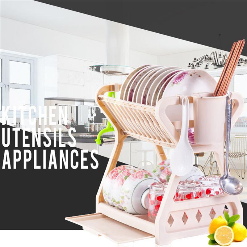 Kitchen Storage Rack Multifunctional Dish Drain Ra... – Vicedeal