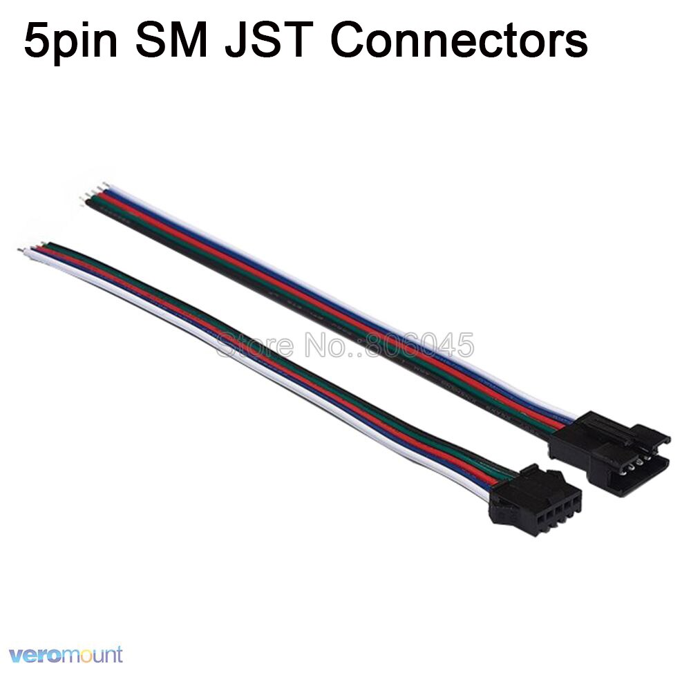 5Pairs 2pin 3pin 4pin 5pin 6pin SM JST LED Connect... – Vicedeal