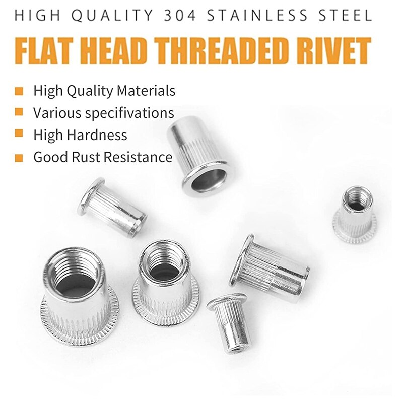 Rivet Nuts Assortment M6, 80 Pieces Rivet Nut M6 A... – Vicedeal